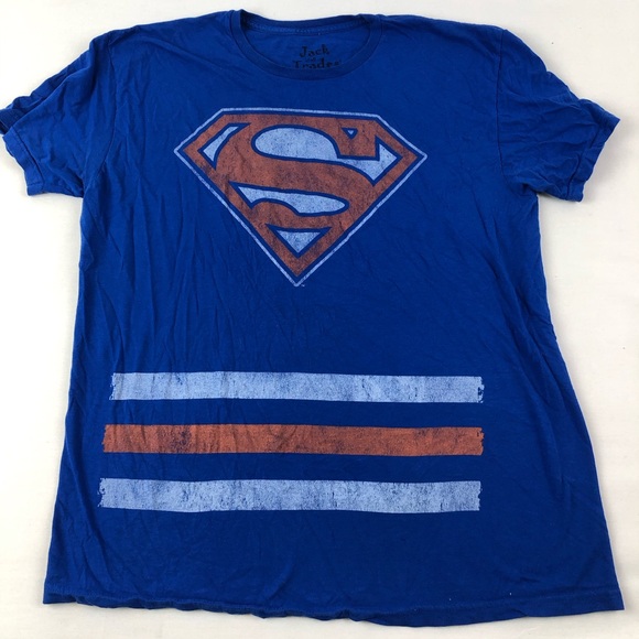 DC Comics | Shirts | Dc Comics Superman Classic Logo Distressed Royal ...